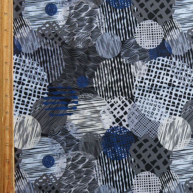 Circle Patterns Flow Stretch Boardshort Fabric – The Fabric Fairy