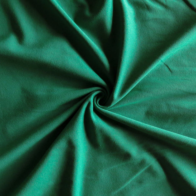 Kelly Green Cotton Lycra Jersey Knit Fabric – The Fabric Fairy