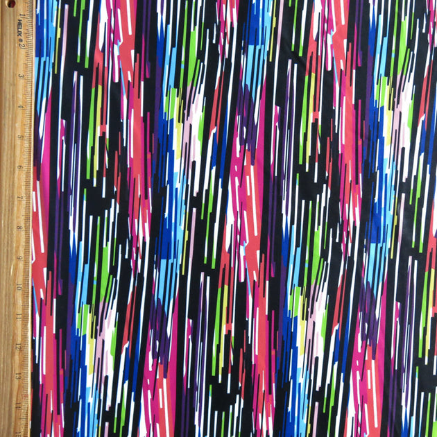 Rainbow Static Flow Stretch Boardshort Fabric – The Fabric Fairy