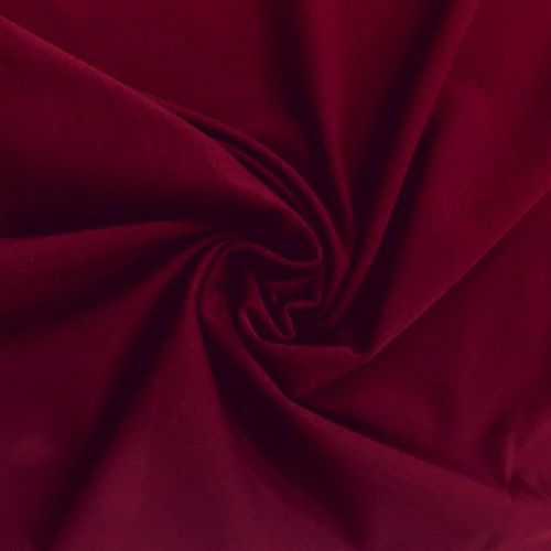 Zen Bordeaux Red Nylon Spandex Athletic Jersey Knit Fabric – The Fabric ...