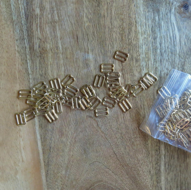 1/2 inch Gold Bra Slides – The Fabric Fairy